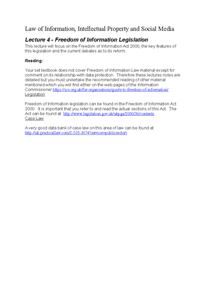 Introduction to IT Law - IT Law Notes - Part 1: Information Technology ...