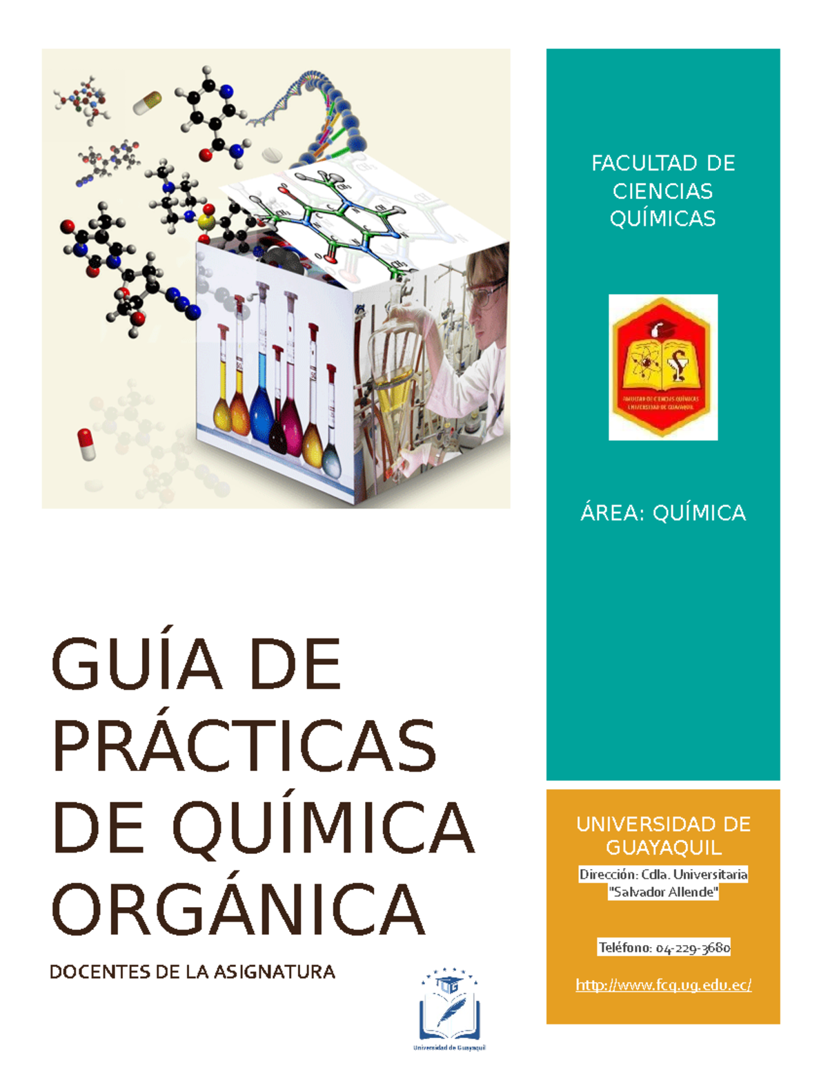 GUIA Práctica Laboratorio-QOII (3) - GUÍA DE PRÁCTICAS DE QUÍMICA ...