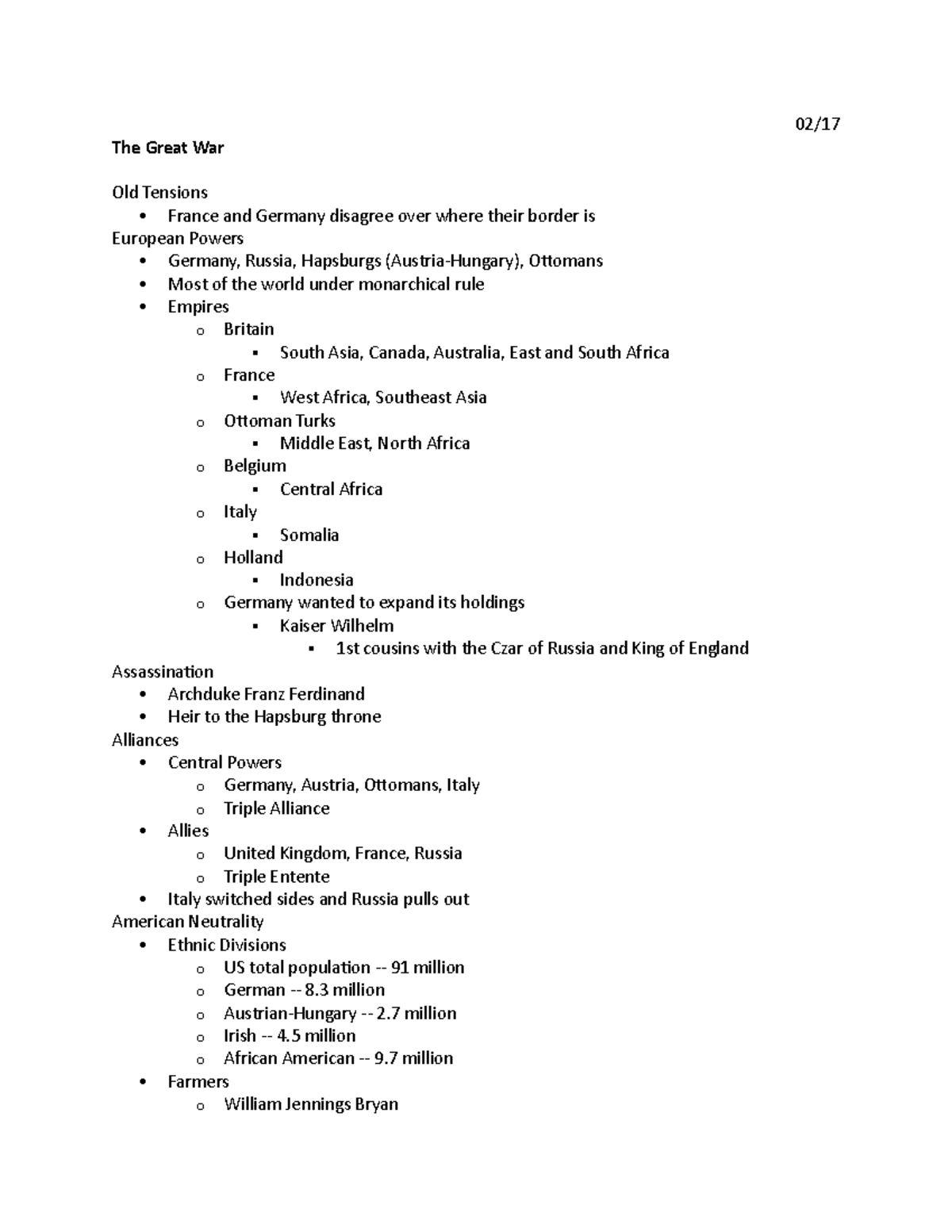 HST 102 Notes 02:17 - HST 102 is taught by Andrew Cohen - 02/ The Great ...
