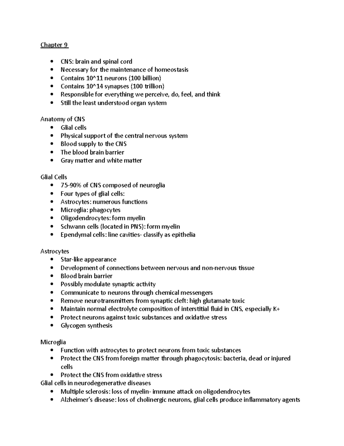 Test 3 - test 3 - Chapter 9 CNS: brain and spinal cord Necessary for ...