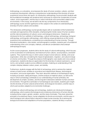 Anthropology 101- Unit 1 notes - Anthropology Unit 1: What is ...