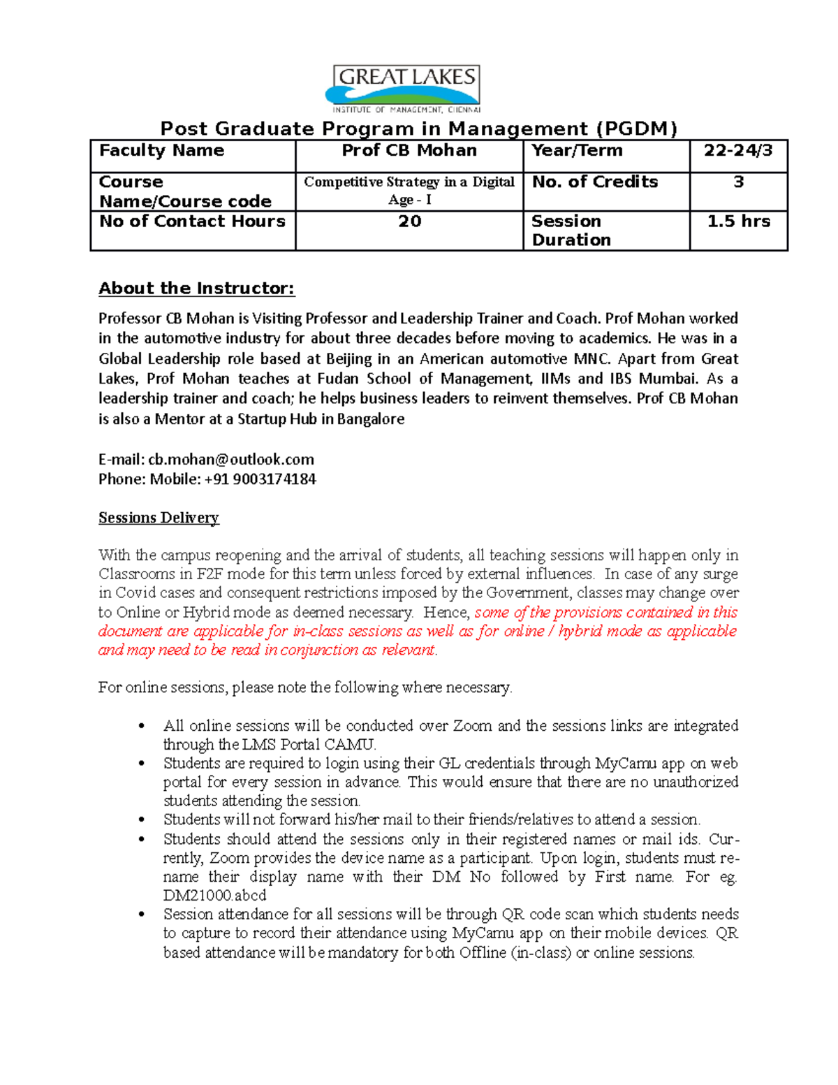 PGDM-22-24-T3-Competitive Strategy - Final - Post Graduate Program in ...