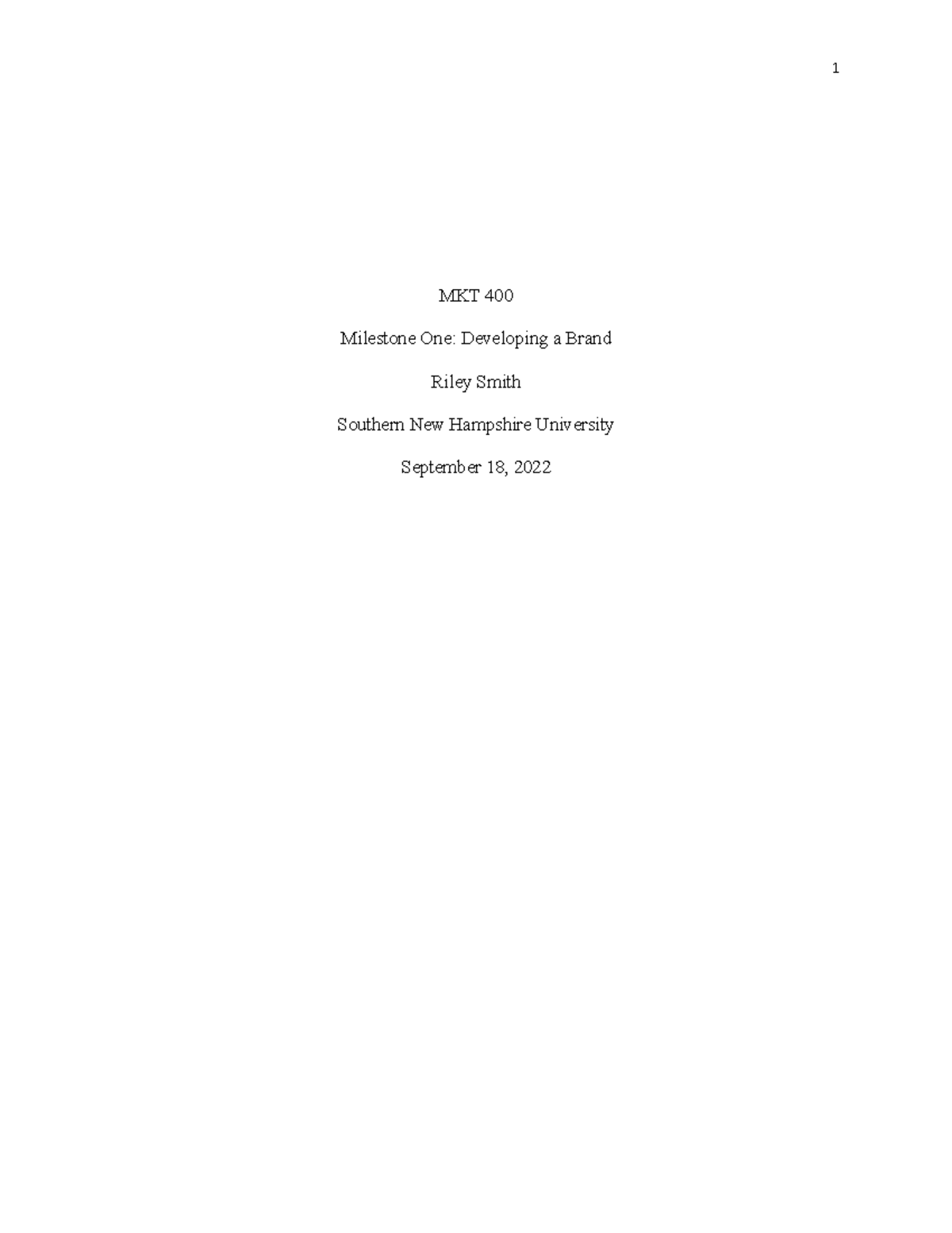MKT 400 Milestone One - Apple is a considered to be a leader in the ...