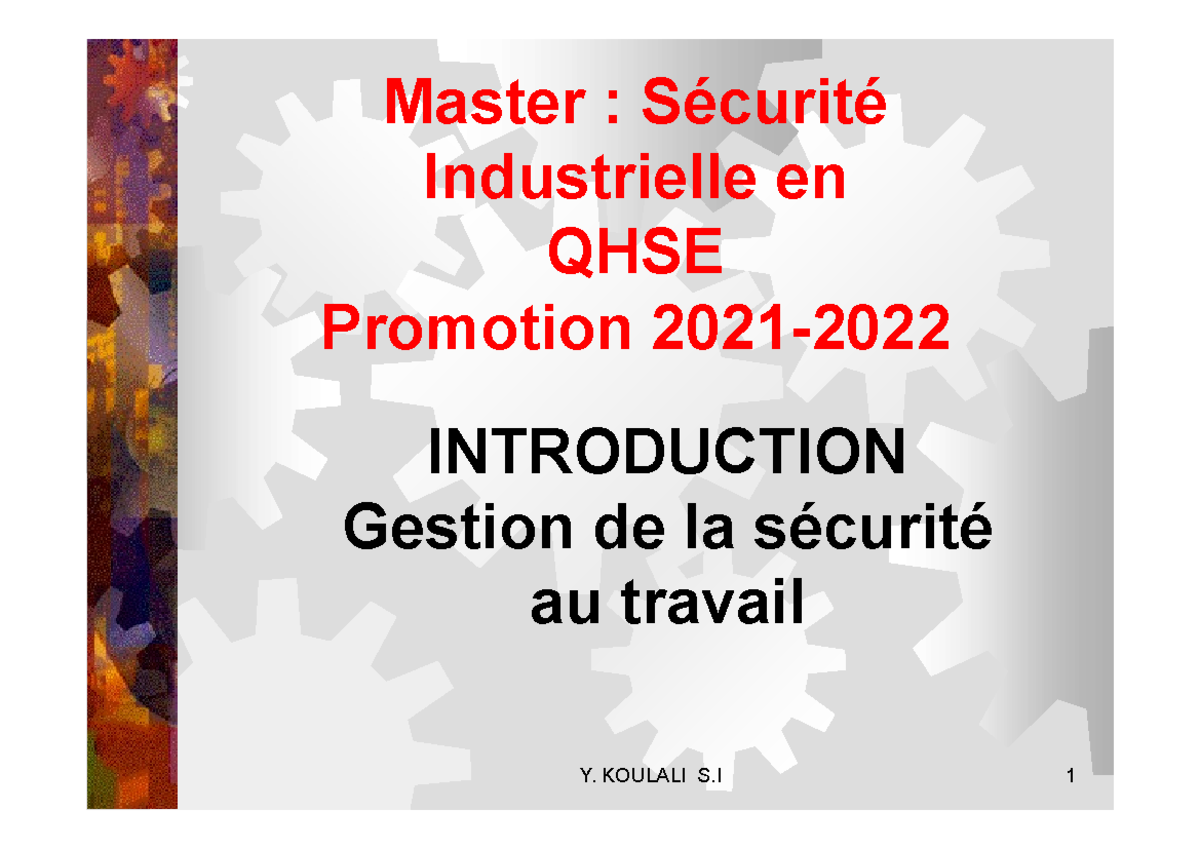 Chapitre 1 - les outilles pour contrôle de qualité - Master : Sécurité Industrielle en QHSE ...