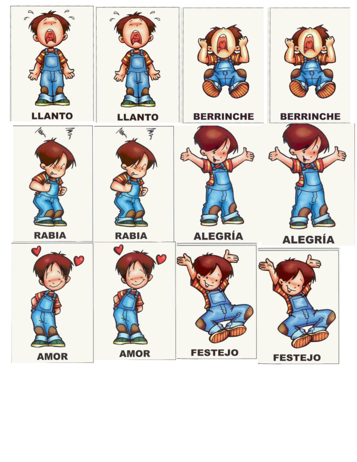 Memorama de emociones - para repasar todo - Observación y Práctica ...