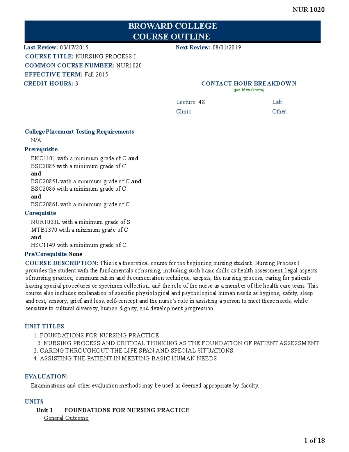 Process I Theory course Module pdf.cfm (1) - BROWARD COLLEGE COURSE ...