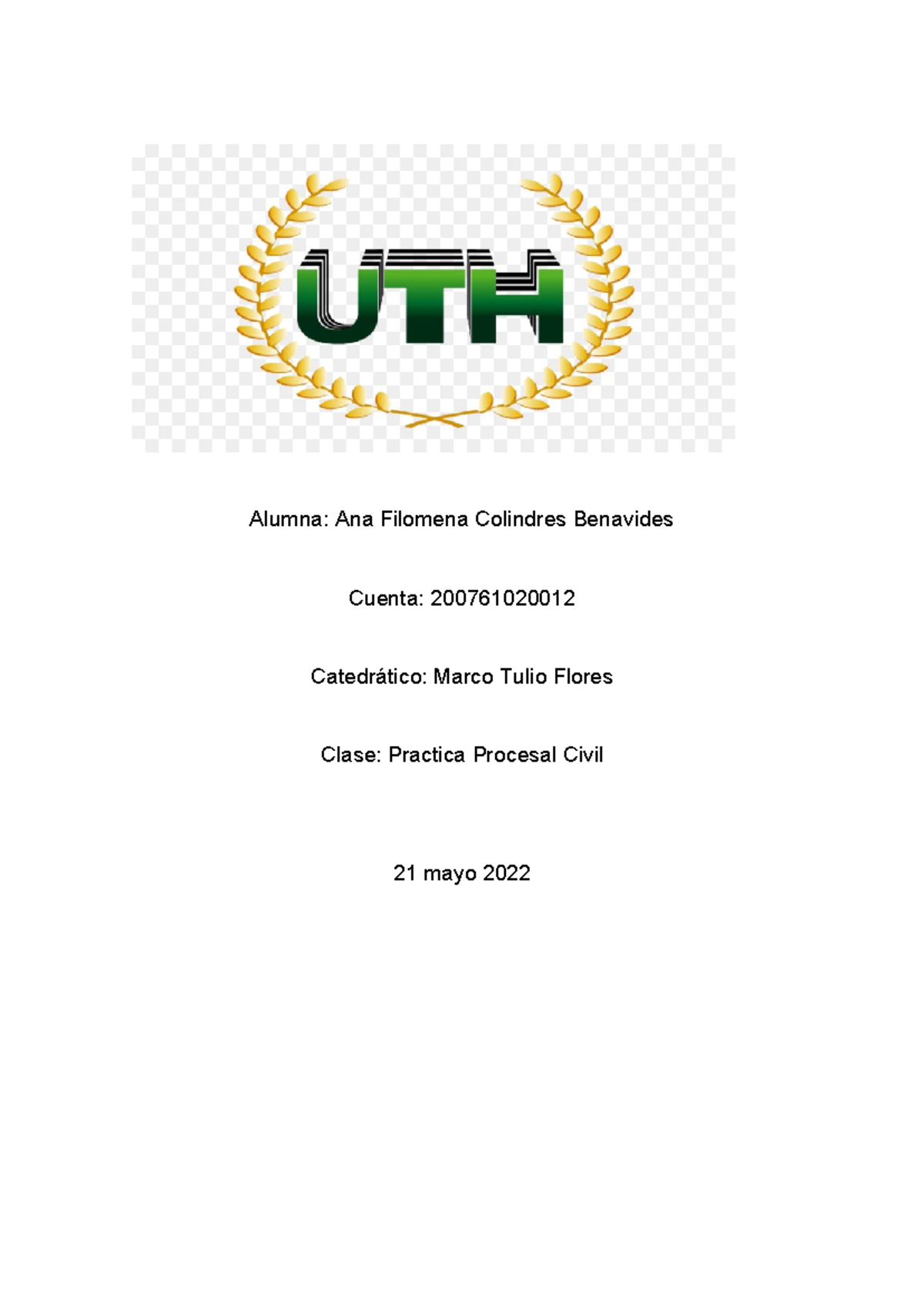 Demanda - Alumna: Ana Filomena Colindres Benavides Cuenta: 200761020012 ...