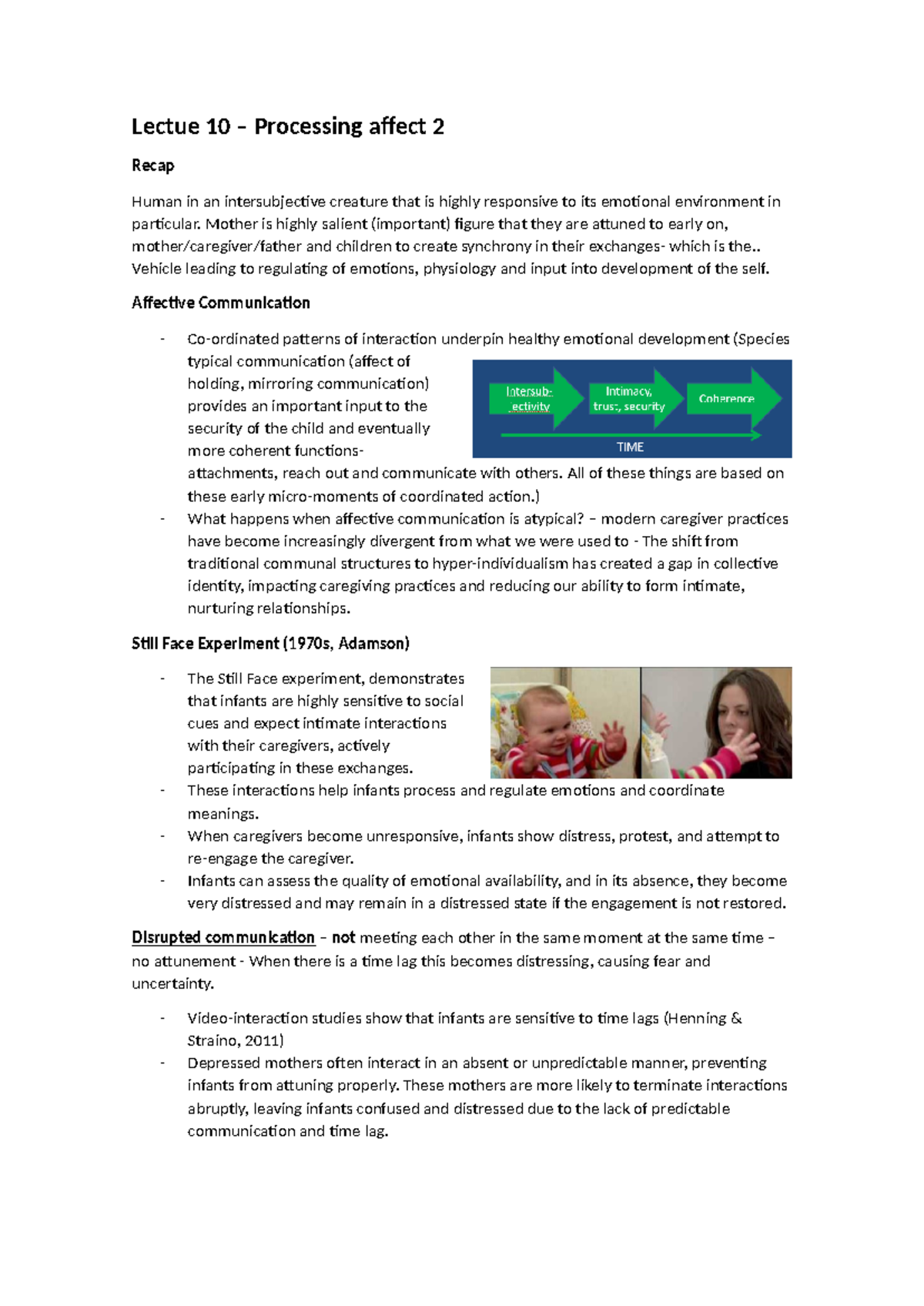 Lecture 10 - notes on processing affect 2 - Lectue 10 – Processing ...