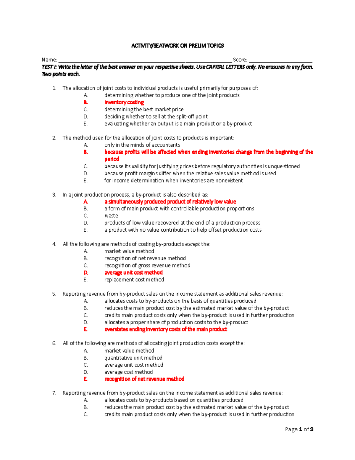Activity-ON- Prelim- Topics- Stratcostman-answer-key - ACTIVITY ...