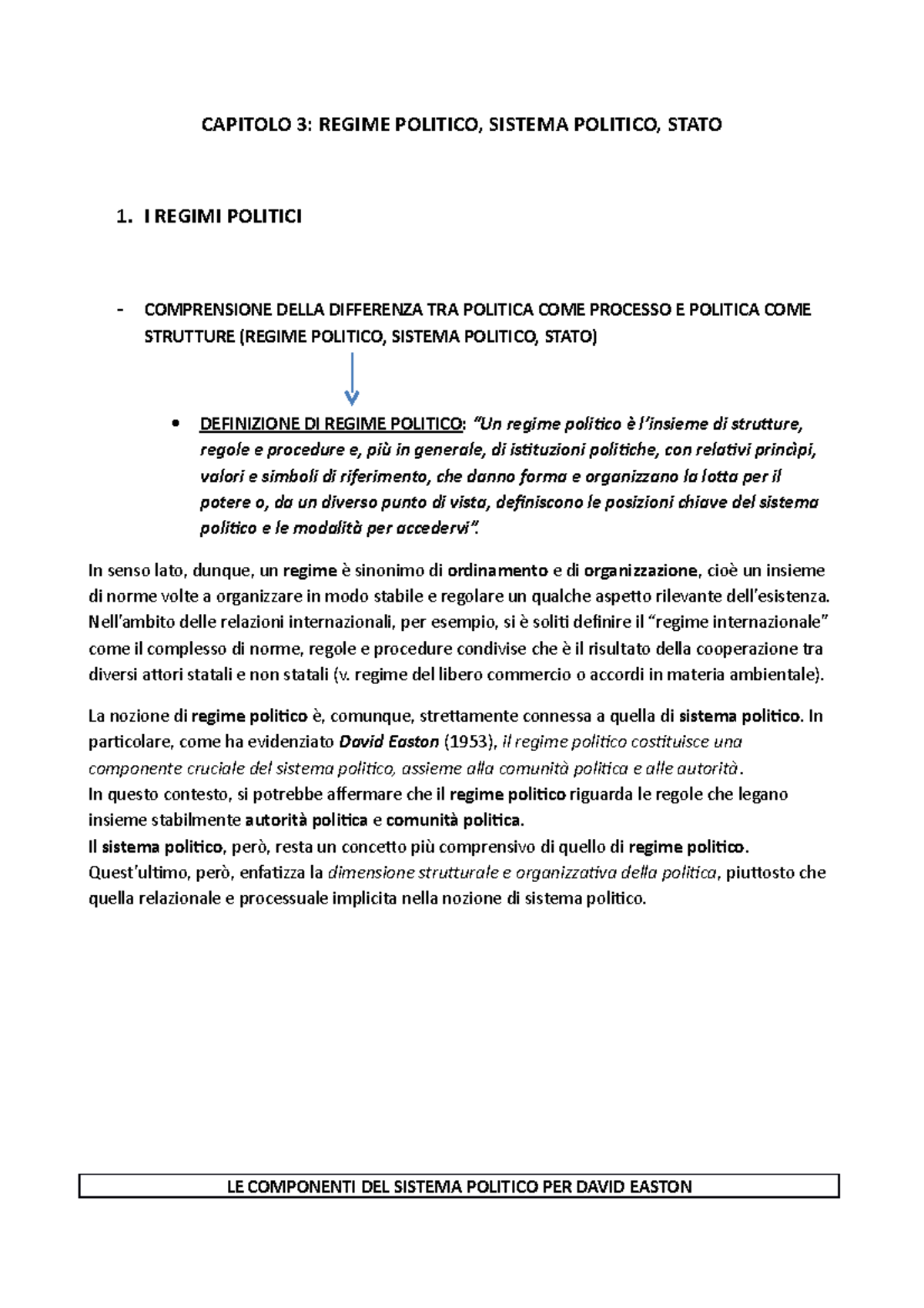 Capitolo 3 Regime Politico, Sistema Politico, Stato - CAPITOLO 3 ...