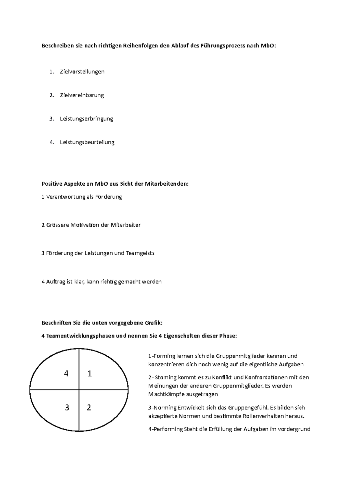 SMF3 - Selbstmanagement und Mitarbeiterführung 3 - Beschreiben sie nach ...