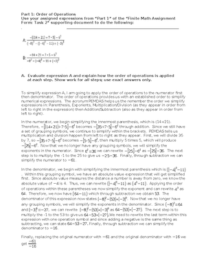 WGU Task 3 C306 - S. W. Task 3 C Part 1 A. 2603 B. A ∩ B = {500} B∩ A ...