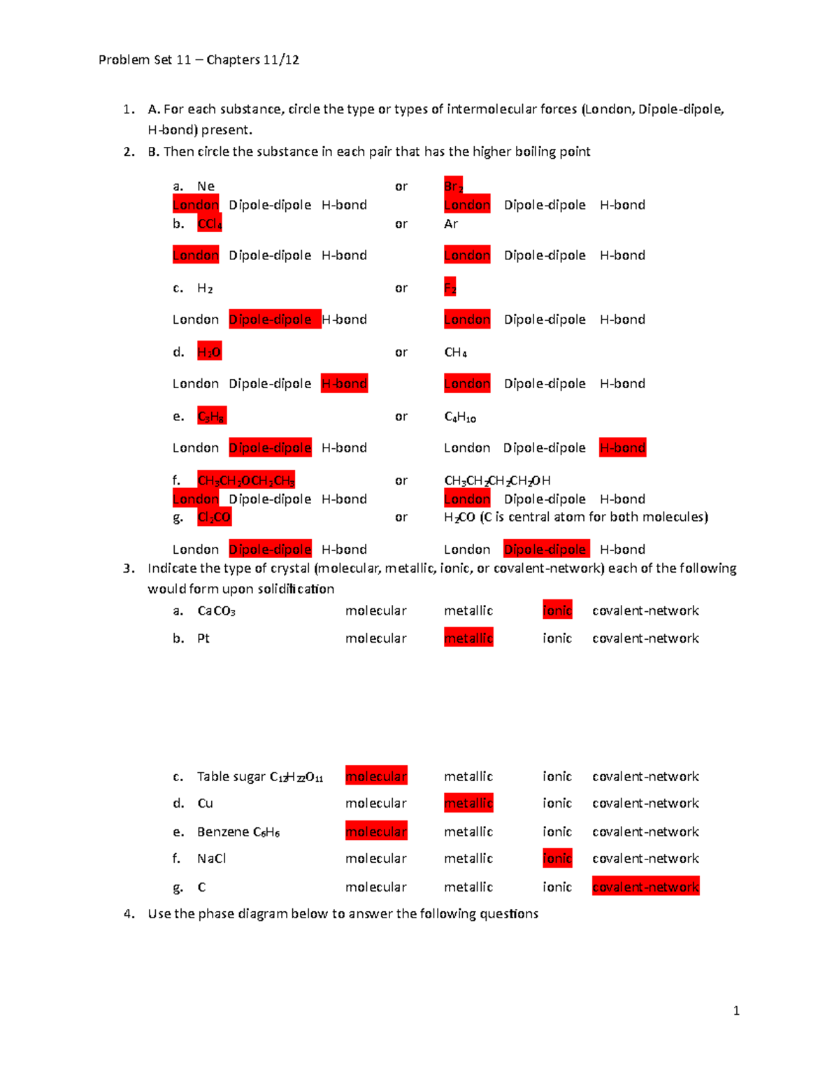 Ch 11 12 hw - chapter 11/12 hw - Problem Set 11 – Chapters 11/ A. For ...