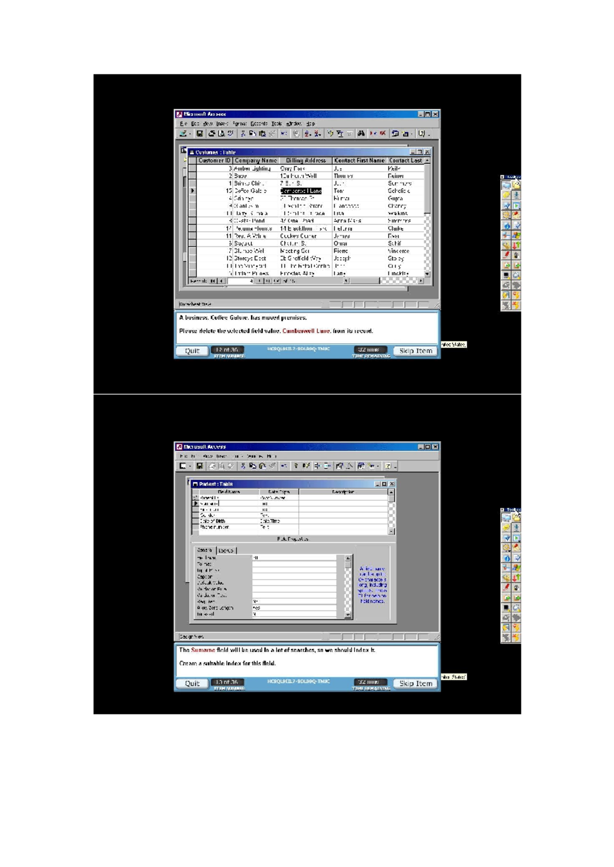 Access 1 - Couse - Microsoft Access File Edit View Insert Format ...