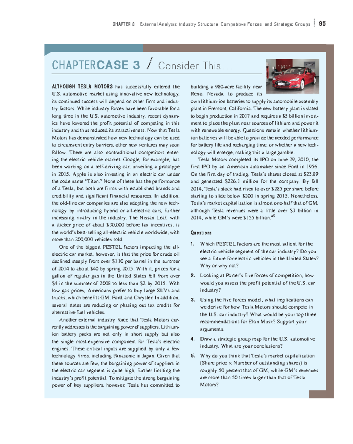 SM Ch03 case - case study - ChApTEr 3 External Analysis: Industry ...