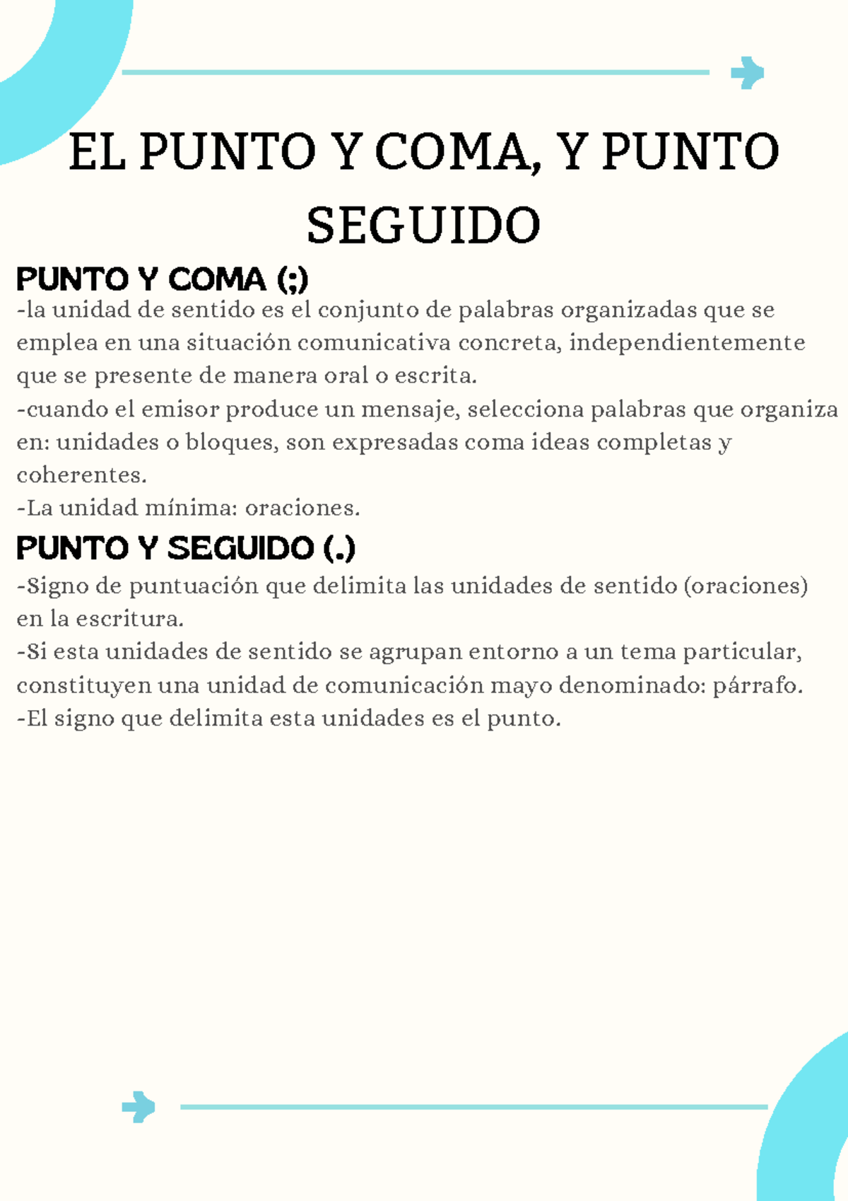 EL Punto Y COMA, Y Punto Seguido - EL PUNTO Y COMA, Y PUNTO SEGUIDO -la ...