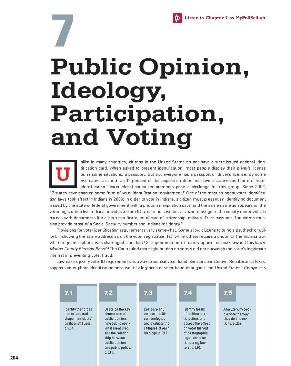 Chapter 7 - Public Opinion Ideology Participation and Voting-1 - Public ...