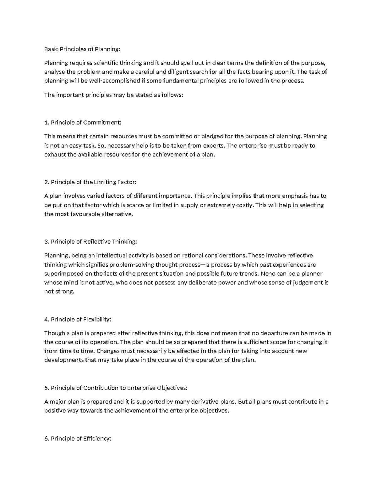 Principles of Planning in Relation to Law Enforcement Operation - Law ...