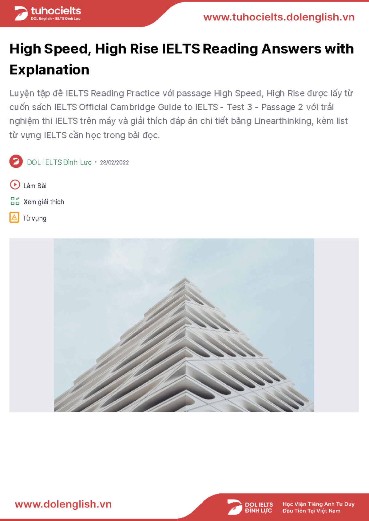 High Speed, High Rise - ... - - Studocu