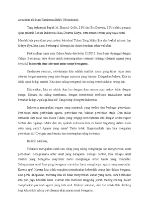 TEKS Moderator - teks - Assalamualaikum wr Salam sejahtera bagi kita ...