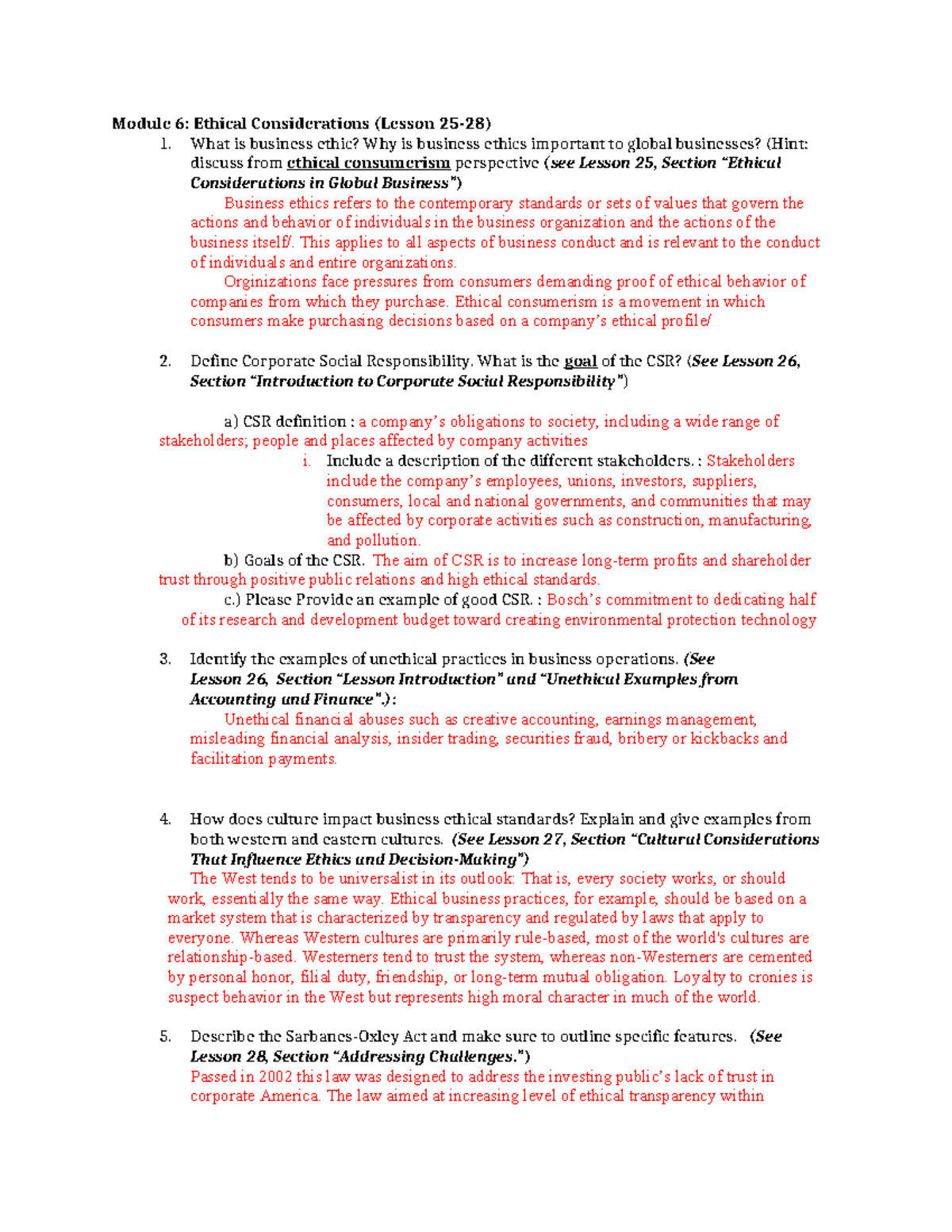 Module 6 Enhanced Study Guide-edit - Module 6: Ethical Considerations ...