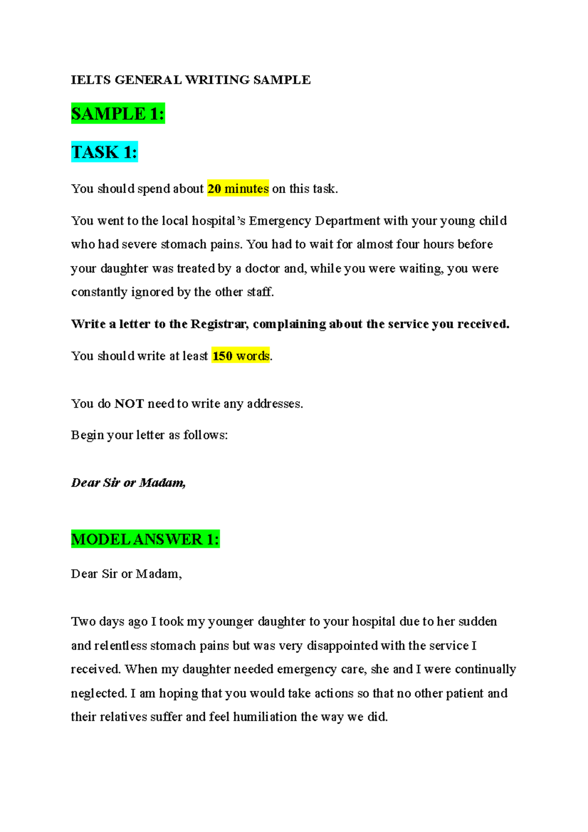 Ielts General Writing Sample WEEK 11 - IELTS GENERAL WRITING SAMPLE ...