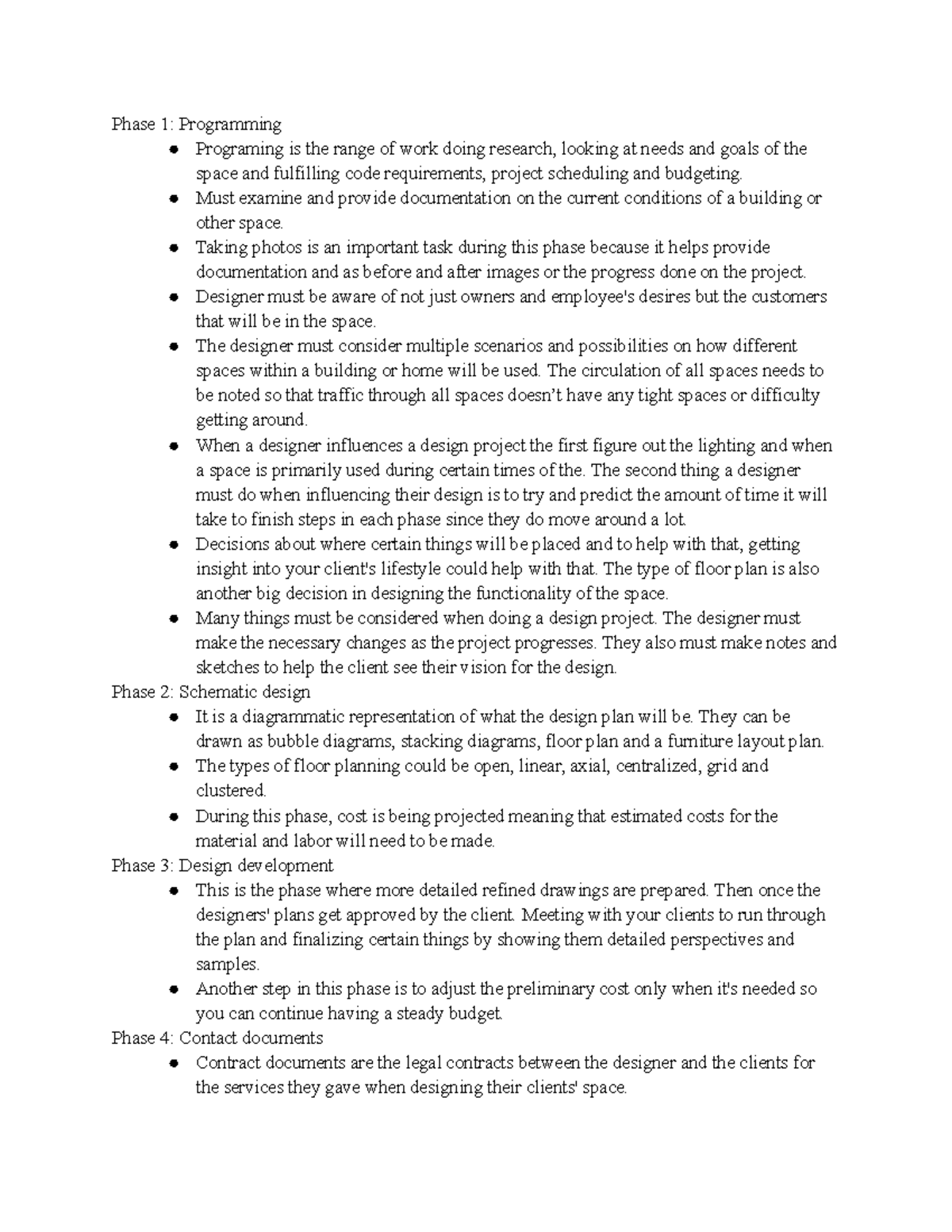Phase 1 Programming This Assignment Asks That You Define Each Process Needed To Come Up With A 