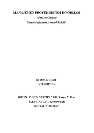 Tgs 4 MPSI - Tgs 4 MPSI - Tugas Pertemuan 4 Jelaskan pengertian dari Manajemen Proyek Sistem ...