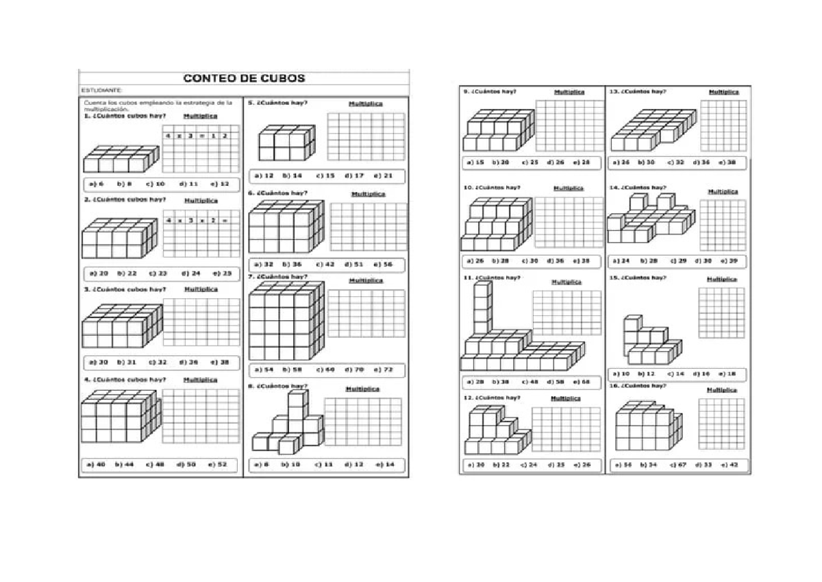 Cubos Ejercicios - NECESITO INFORMACION PARA MI CONOCIMIENTO - CONTEO ...