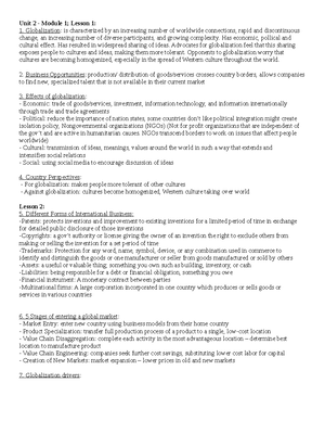 D080 Study Guide - Module 1: Political, Economic, and Legal Systems ...