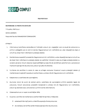 Decizie-desemnare-DPO - [logo / antet firma] - D E C I Z I E - din data ...