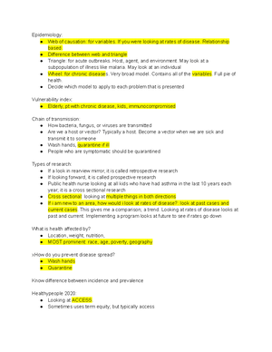 Community health chapter questions - Chapter 01: Health: A Community ...