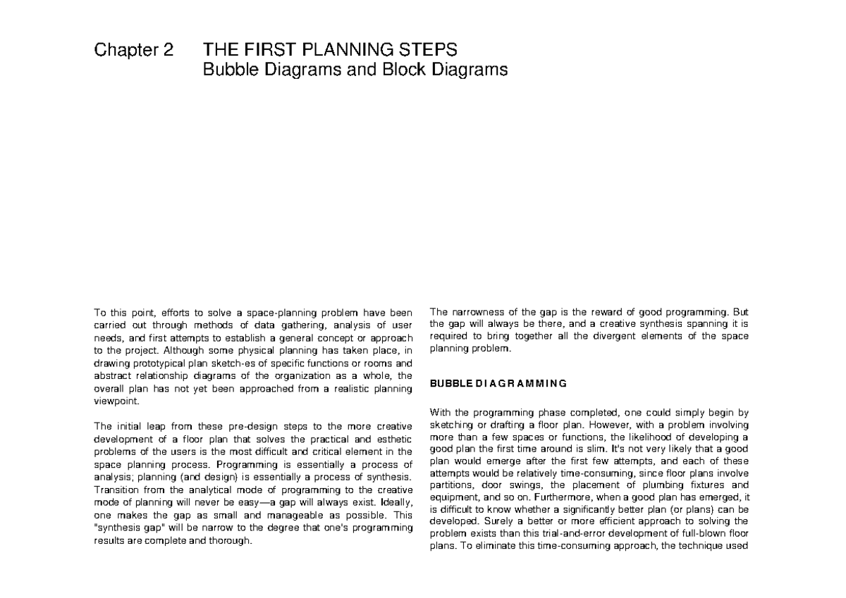 planning steps for floor plan - Chapter 2 THE FIRST PLANNING STEPS ...
