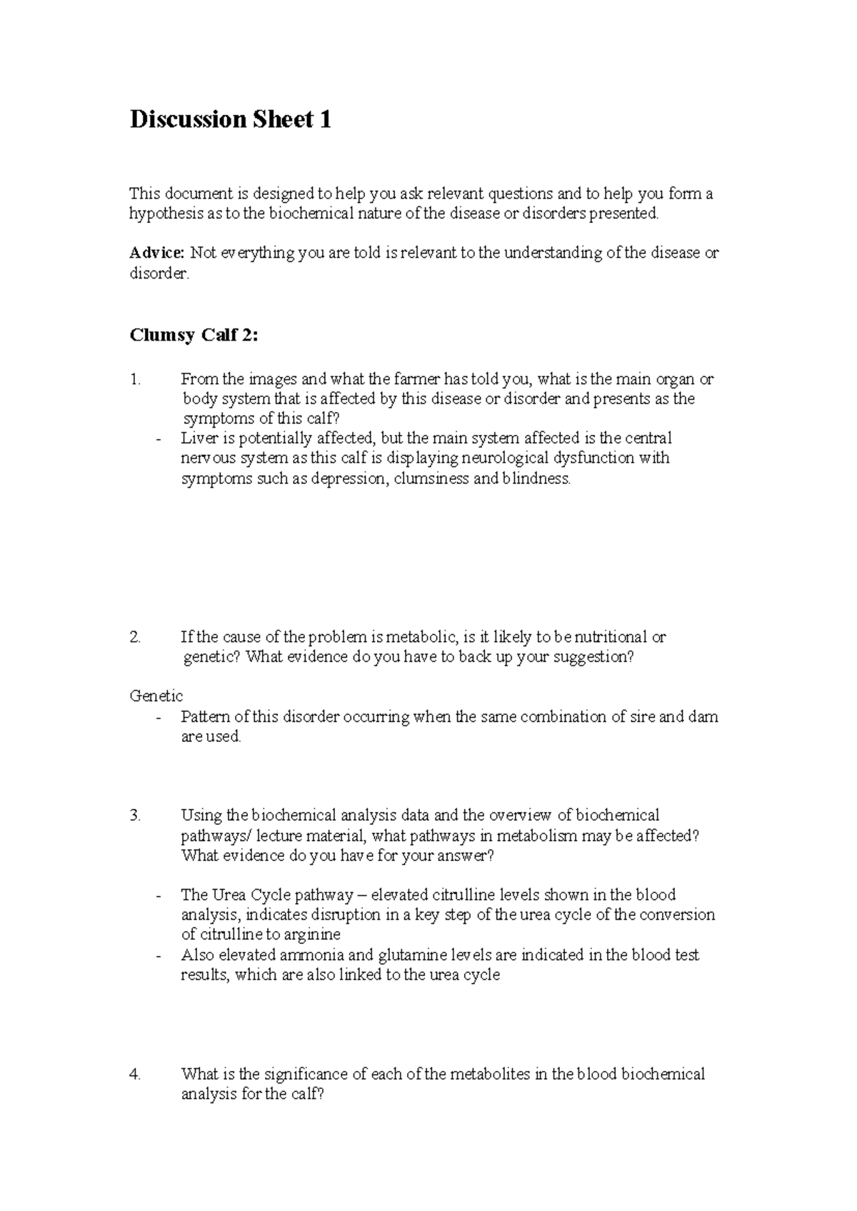 Case Study Discussion Sheets 2024 - Discussion Sheet 1 This document is ...
