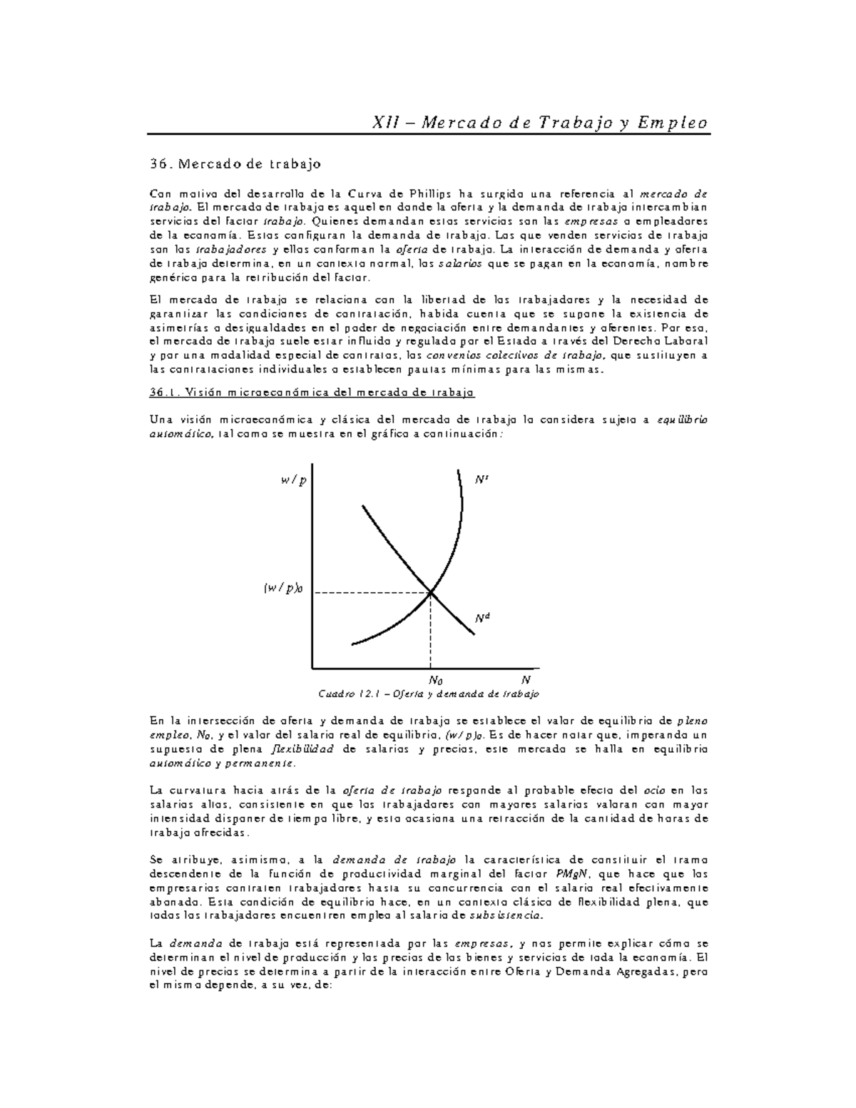 Macro I 12 Mercado de Trabajo - XII – Mercado de Trabajo y Empleo 36 ...