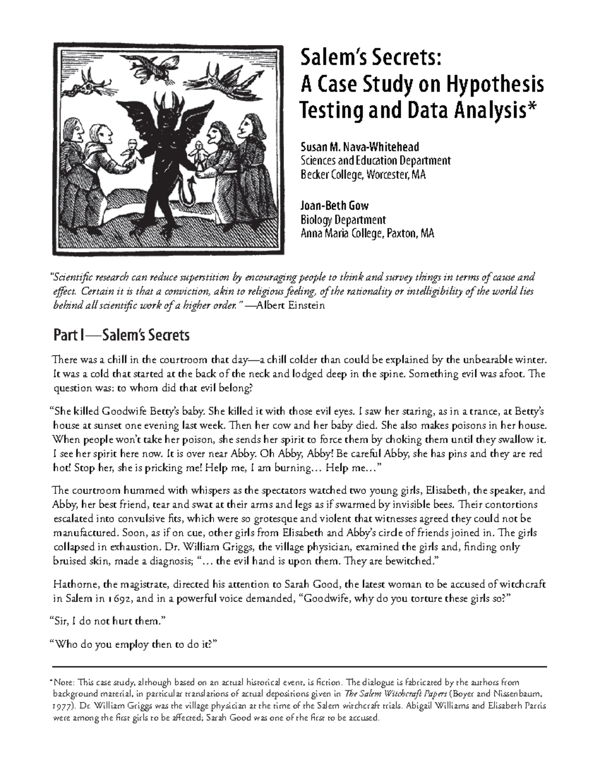 Salem secrets - find answers - Salem’s Secrets: A Case Study on ...