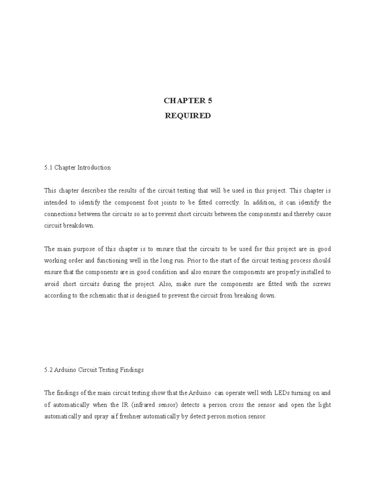 Bab 5 (Autosaved) - no more enquires - CHAPTER 5 REQUIRED 5 Chapter ...