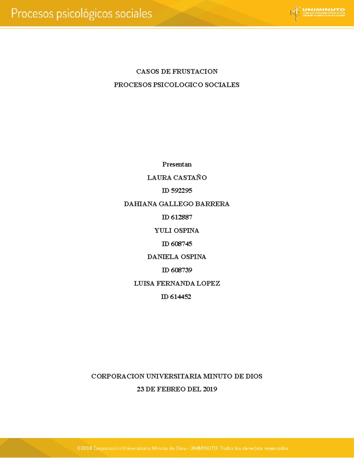 Casos de frustracion - FGHJKLÑ{ - CASOS DE FRUSTACION PROCESOS ...