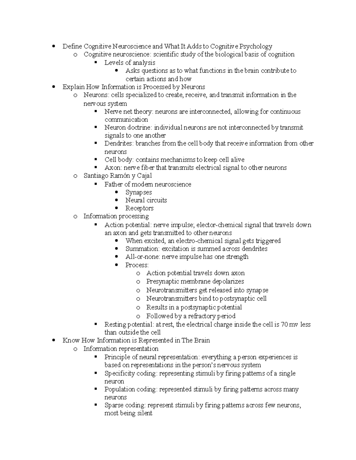 Cognitive neuroscience 4:5:19 - Define Cognitive Neuroscience and What ...