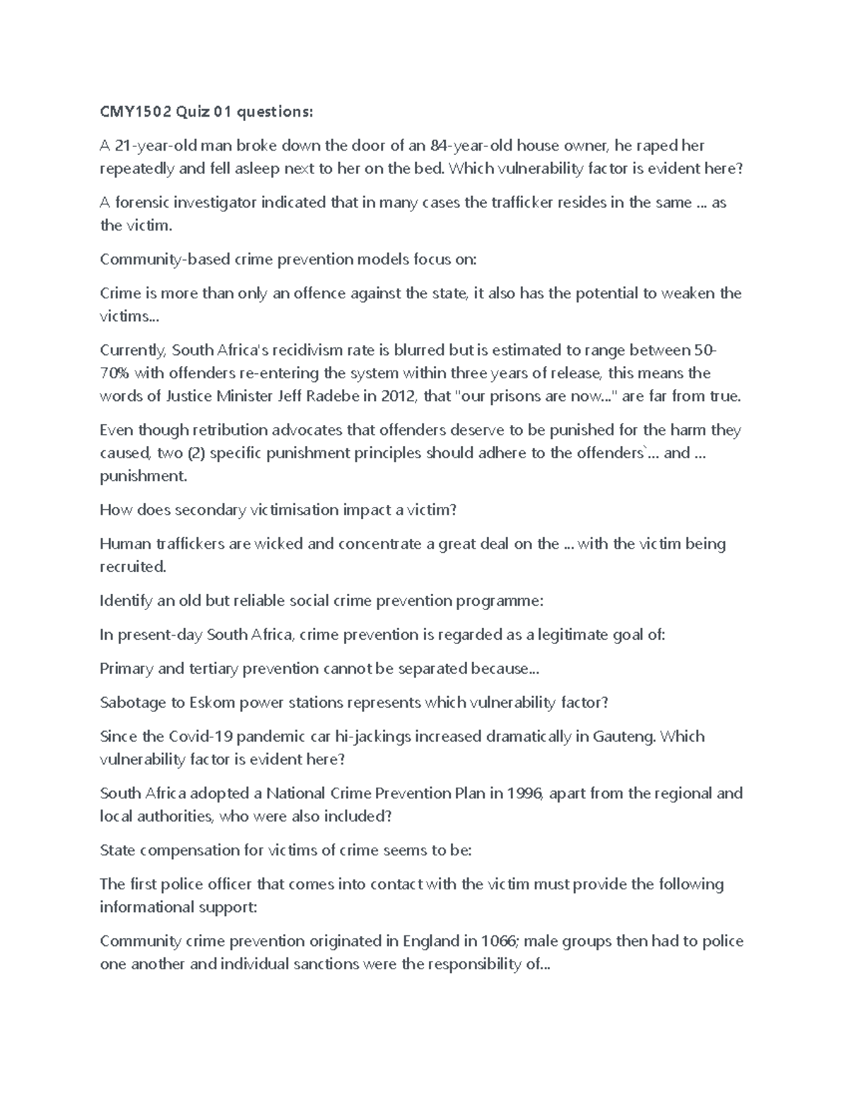 CMY1502 Questionss 12023 cac9eb3d83295 d87a3aefae 3e1e123e3 - CMY1502 ...