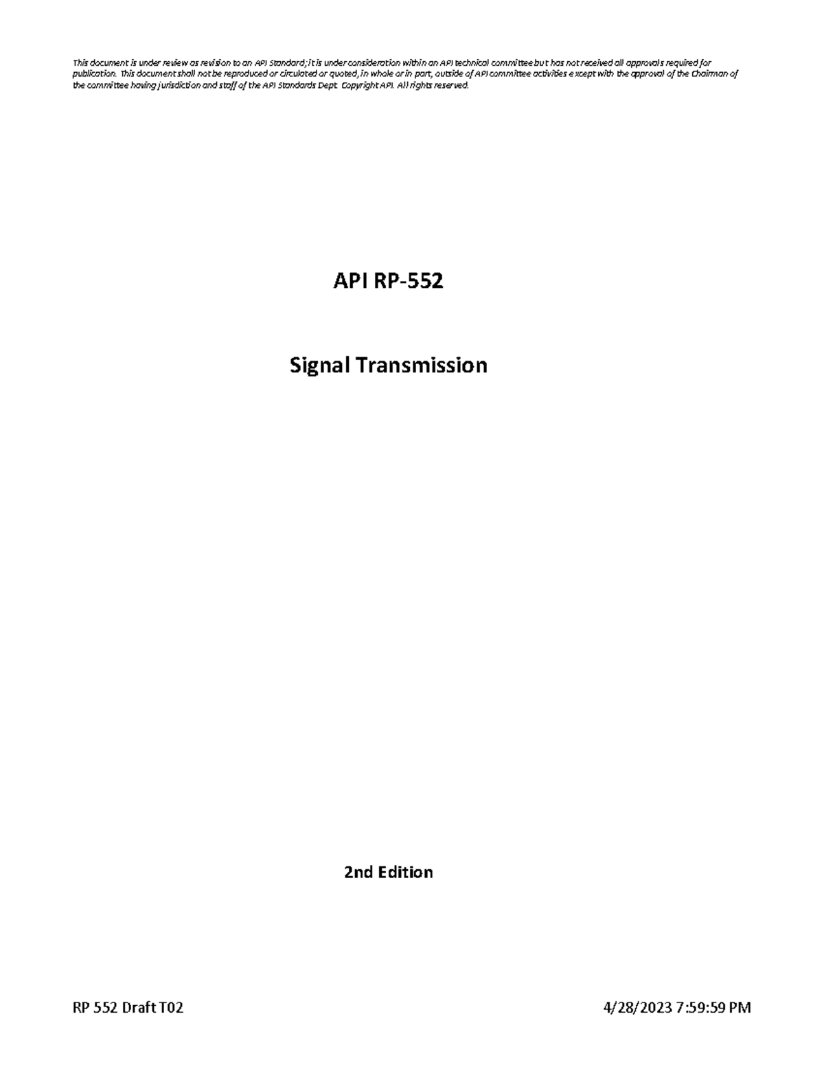 Ilide - API RP 552 - publication. This document shall not be reproduced ...