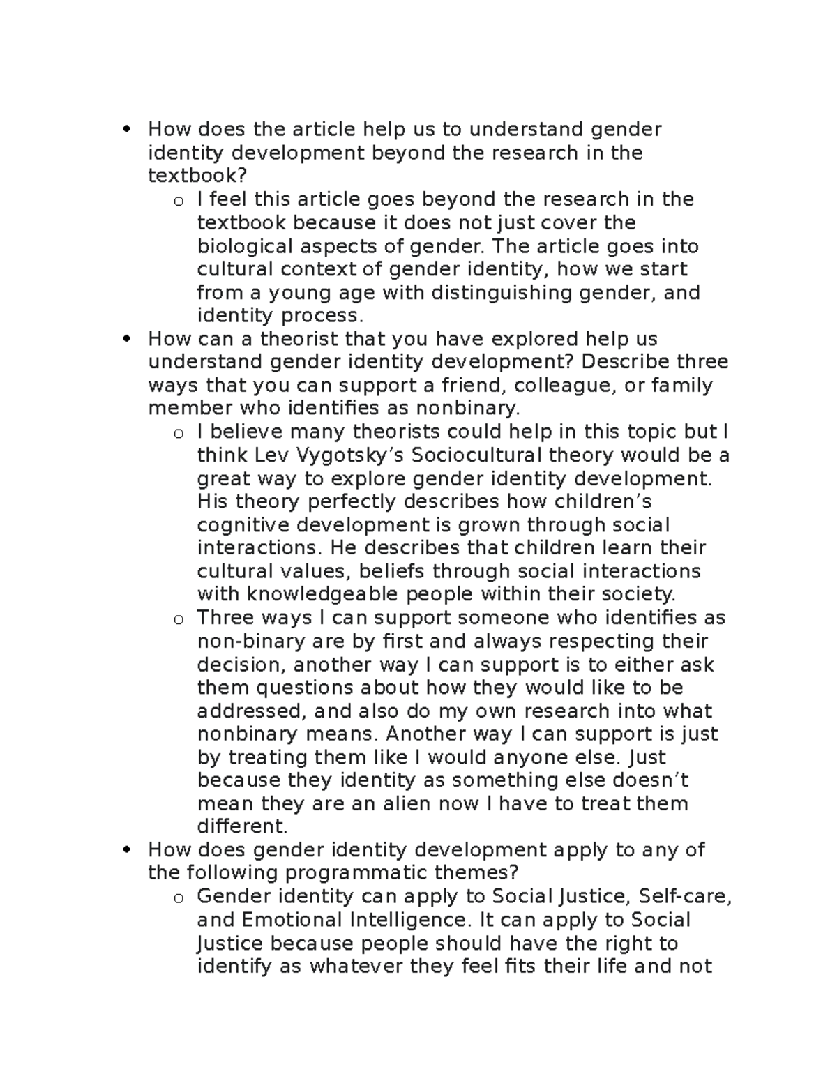 Discussion 6 - How does the article help us to understand gender ...