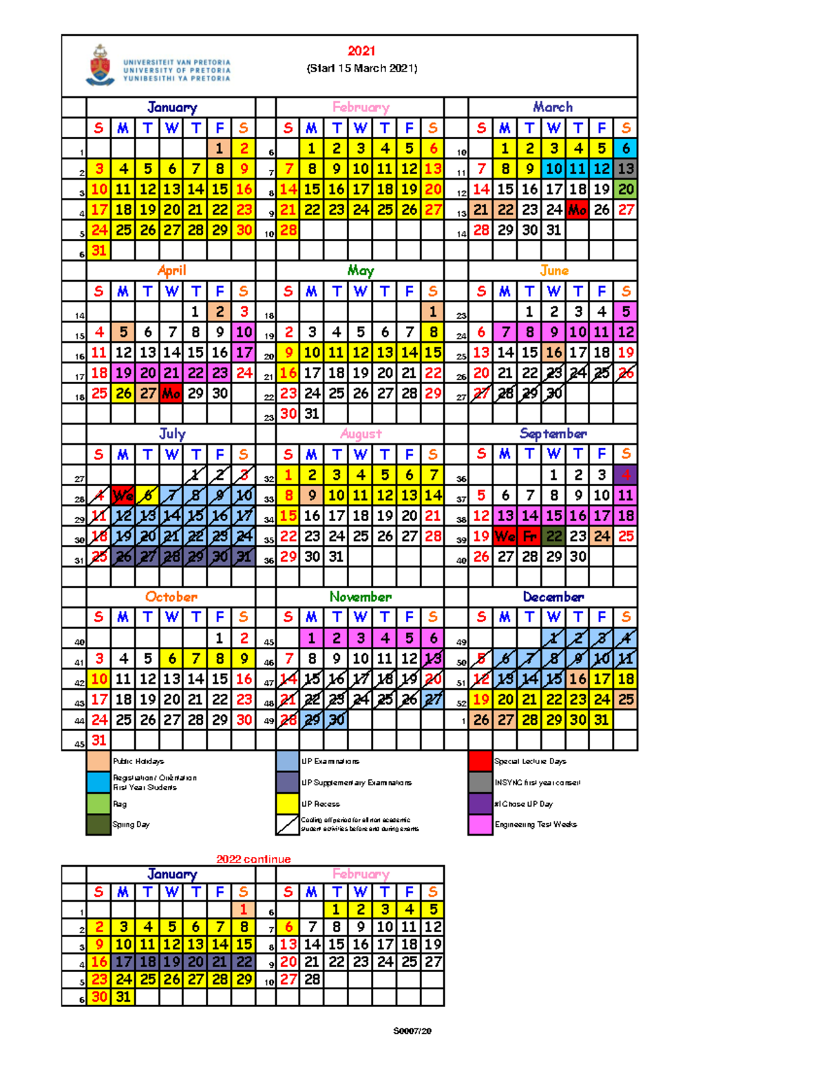 UP Calendar - S M T W T F S S M T W T F S S M T W T F S 1 12 6 1 2 3 4 ...