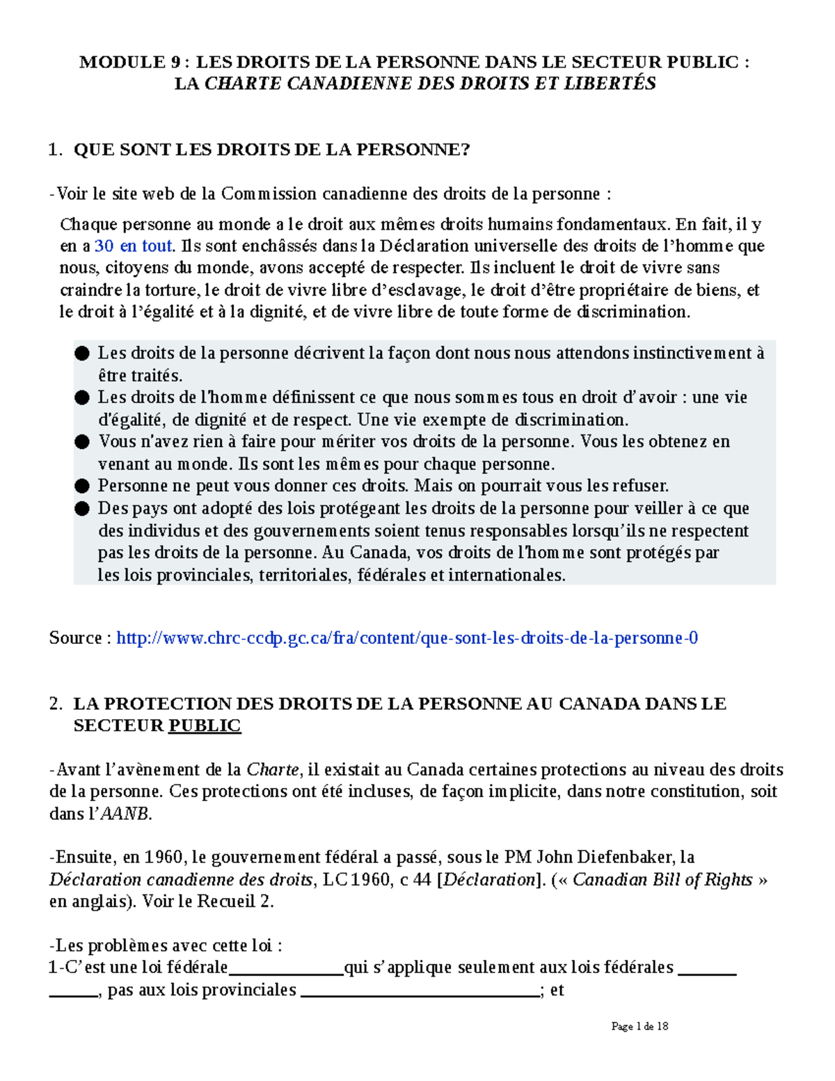 22-ISJI-Module 9-Droits de la personne-public-Charte-E - MODULE 9 : LES ...