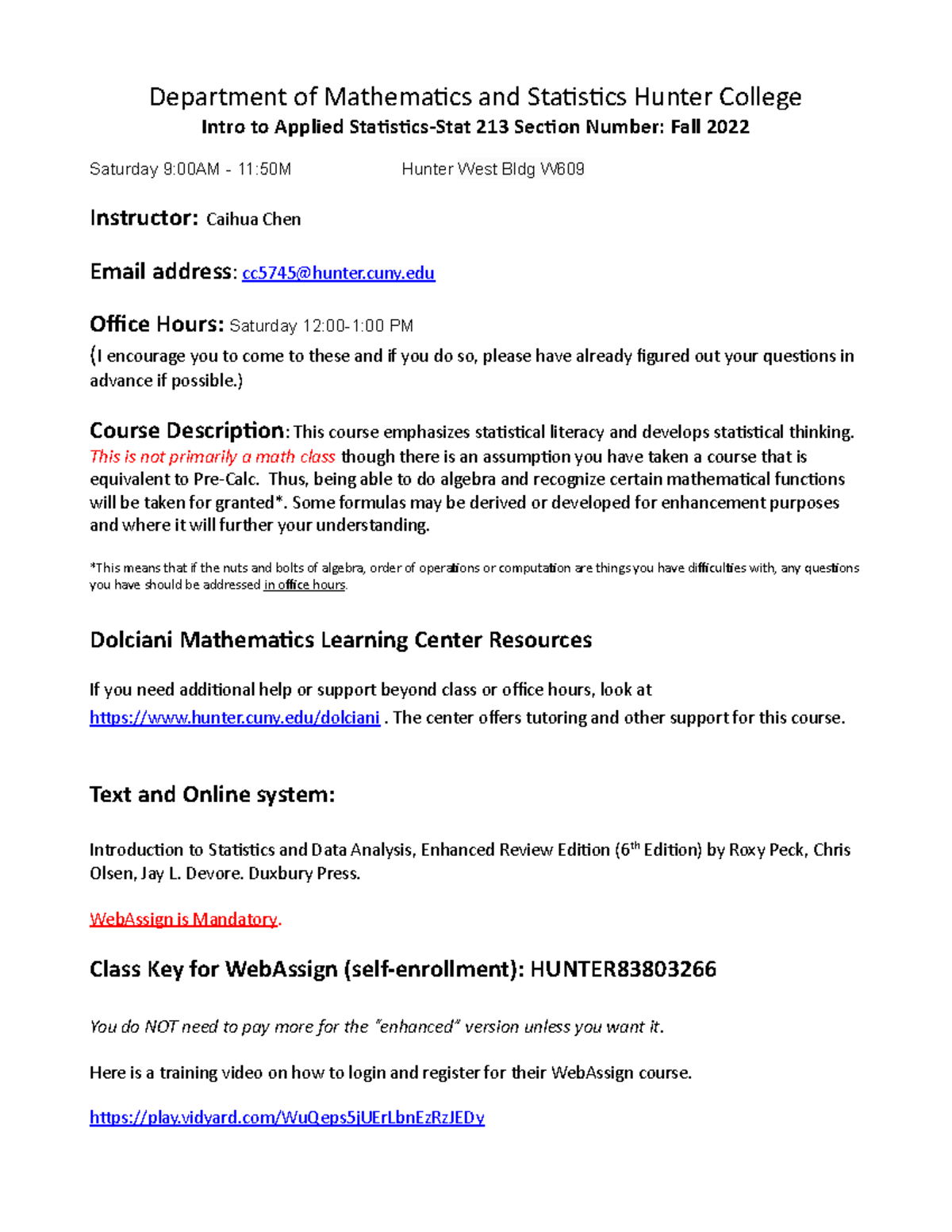 STAT213 2022 FALL syllabus - Department of Mathematics and Statistics ...