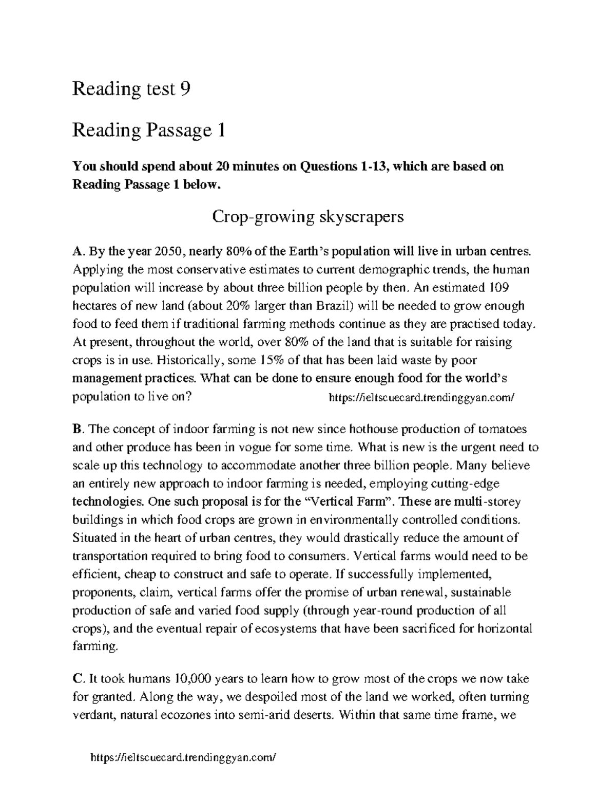 Ielts Reading TEST 9 - wwww - Reading test 9 Reading Passage 1 You ...