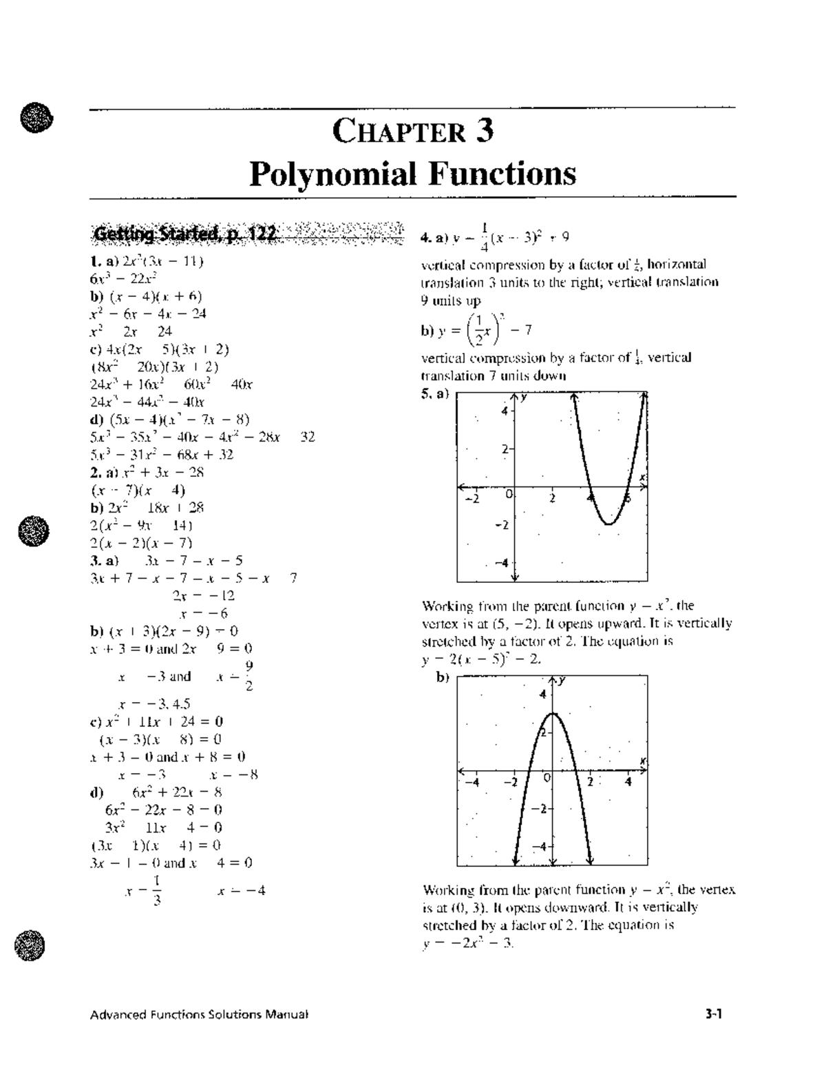 Chapter 3 Nelson Solutions Manual - MATH 1110H - Studocu