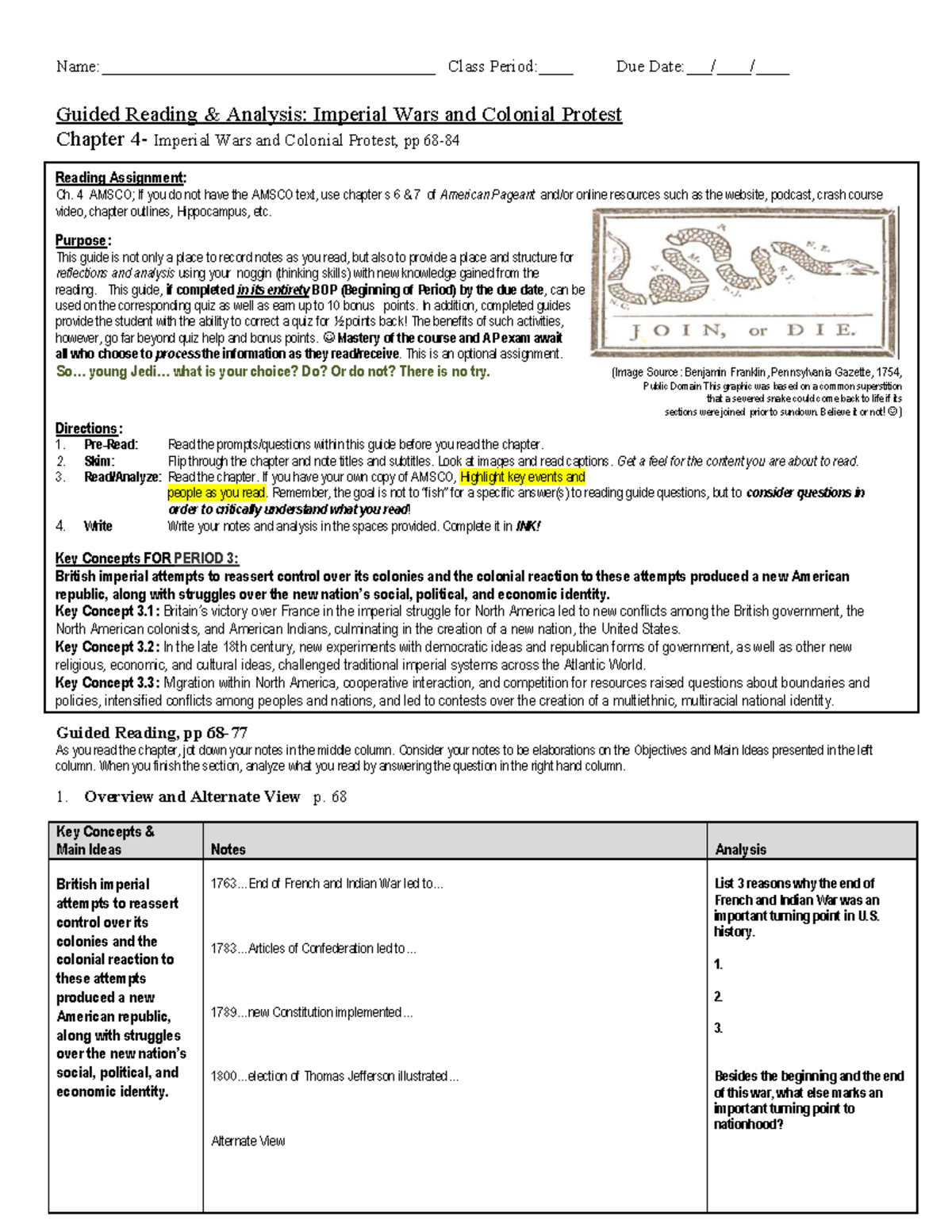 Https:loscosapush - notes to fill in - Name ...