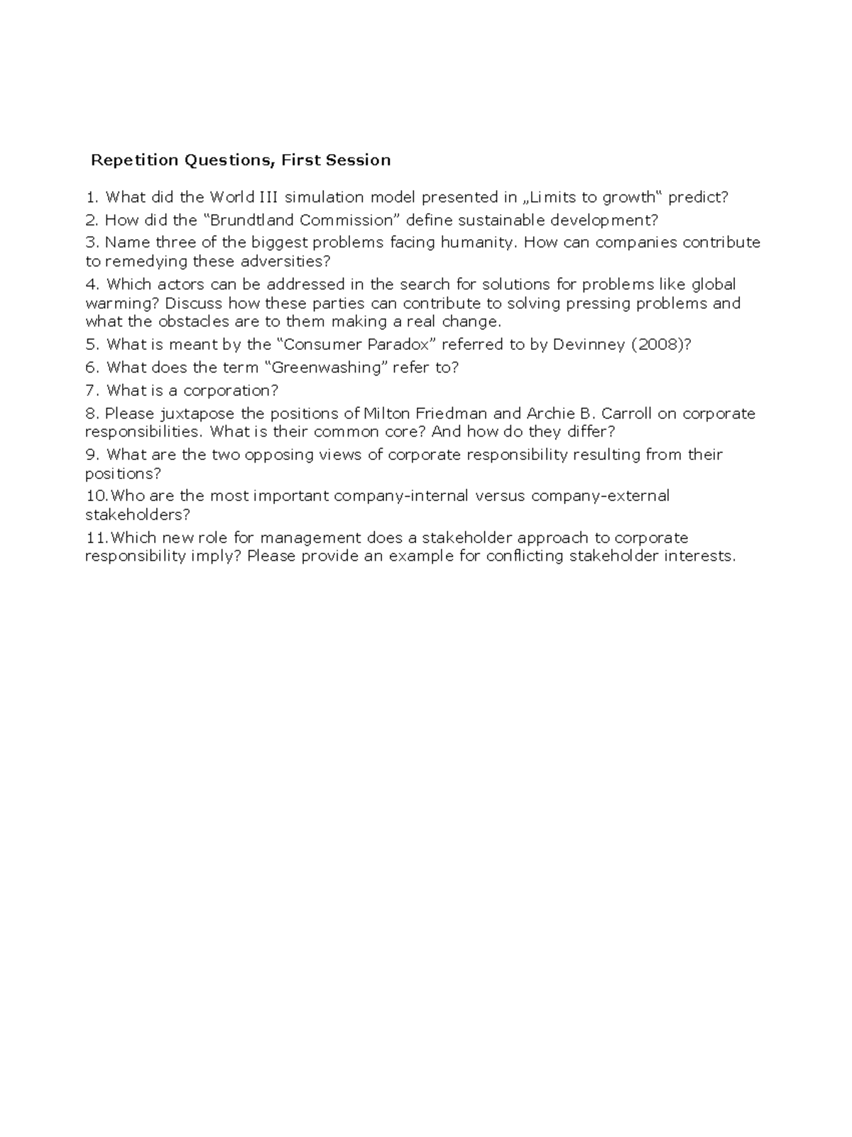 1 Repetition questions first session updated - Repetition Questions ...