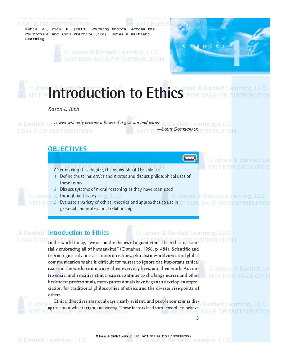 3 - intro to ethics - Introduction to Ethics In the world today, “we ...